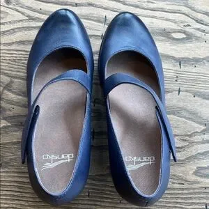 Dankso | Shoes | New Dansko Lanie Blue Burnished Leather Mary Jane ...